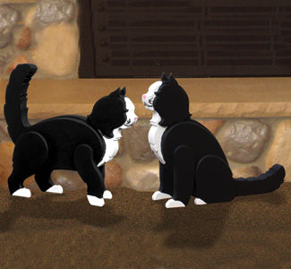 3D Life-Size Norwegian Forest Cat Wood Plan – The Winfield Collection